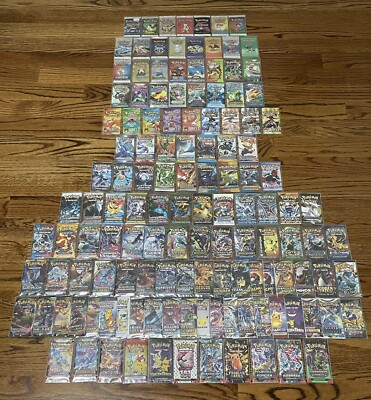 Pokemon Complete Sealed Booster Pack Lot WOTC, EX, DPP, HGSS, BW, XY ...