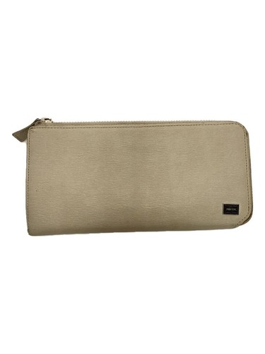 PORTER Long Wallet Leather BEG Men's | eBay