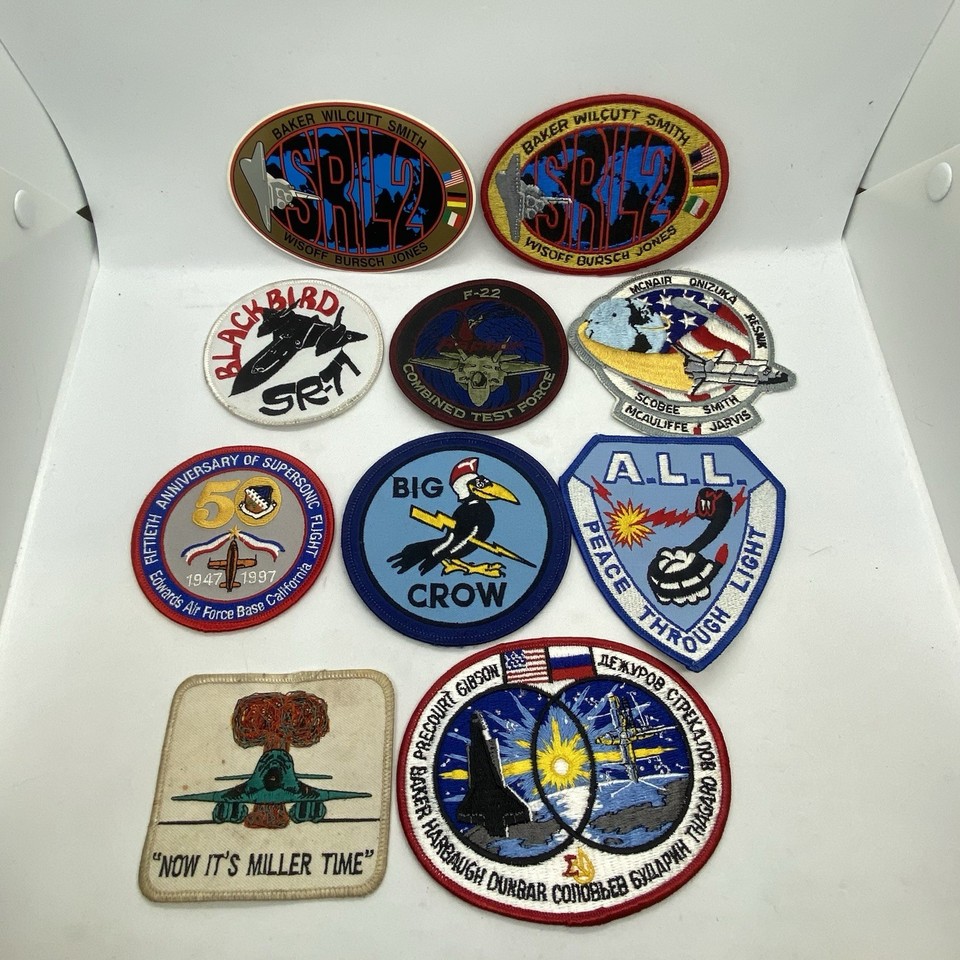 Air Force NASA Patch Lot 9 Airborne Laser Laboratory SR71 Jets Flight ...