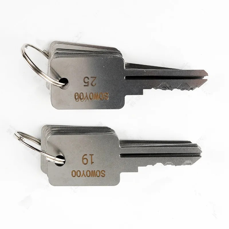48 In 1 Locksmith Tools Lock Keys Set for Bull Head Lock for S Groove ...