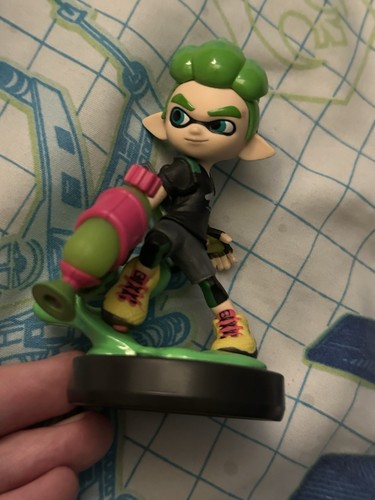 Nintendo Amiibo Splatoon 2 Green Inkling Boy Original Loose Figure NVL ...