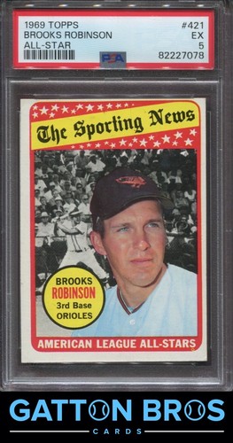 1969 Topps Brooks Robinson All-Star #421 PSA 5 EX | eBay
