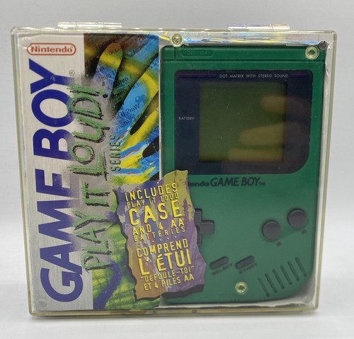 Original Nintendo Gameboy Handheld Console Green DMG-01 Play it Loud ...