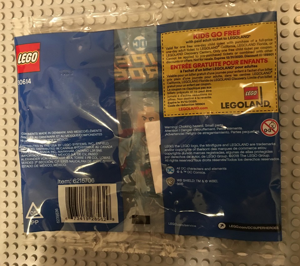 NEW LEGO DC SUPER HEORES EXCLUSIVE SUPERMAN LEX LUTHOR MINI FIGURE ...