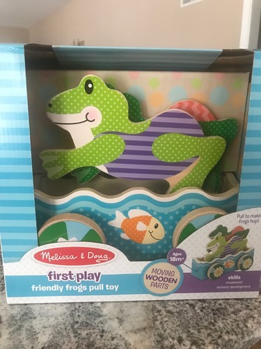 MELISSA & Doug Fiest Play ‘Friendly Frog Pull Toy’ | eBay