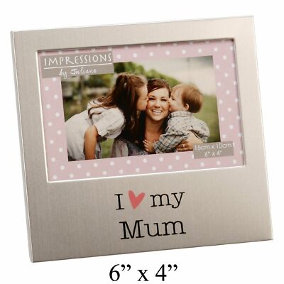I Love My Mum Aluminium Photo Frame - Mother's Day, Christmas, Birthday ...