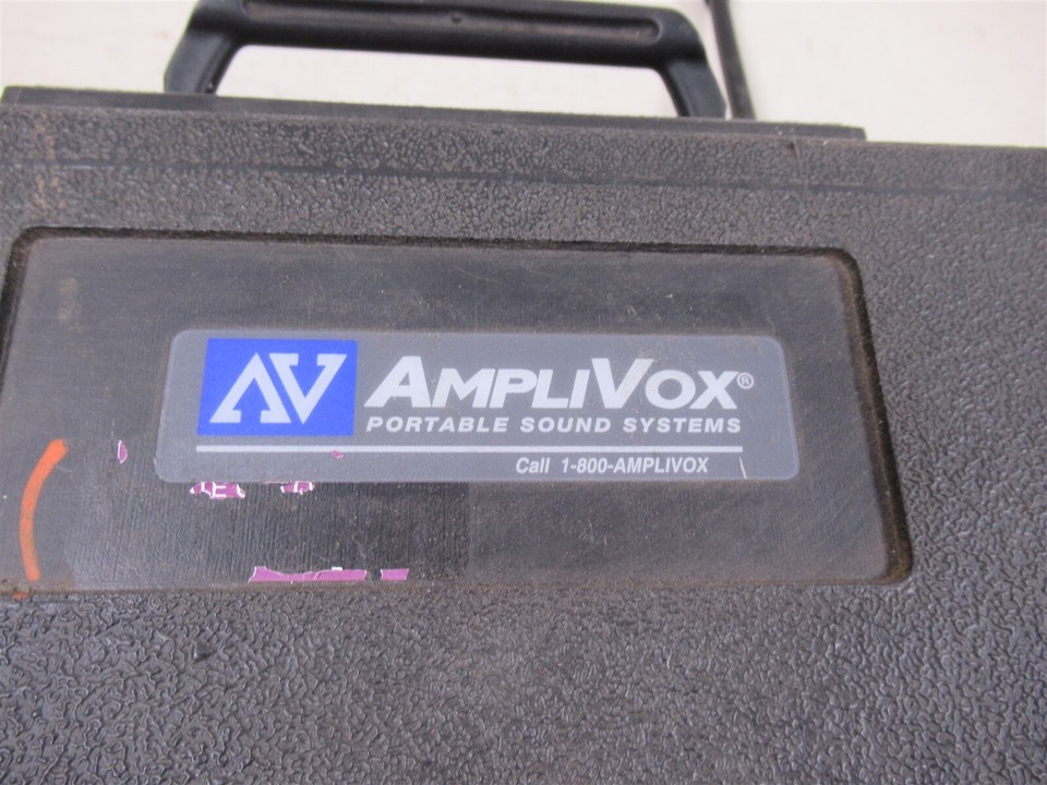 AV AmpliVox Portable Sound System SW222 Amplifier & S-1600T Wireless ...