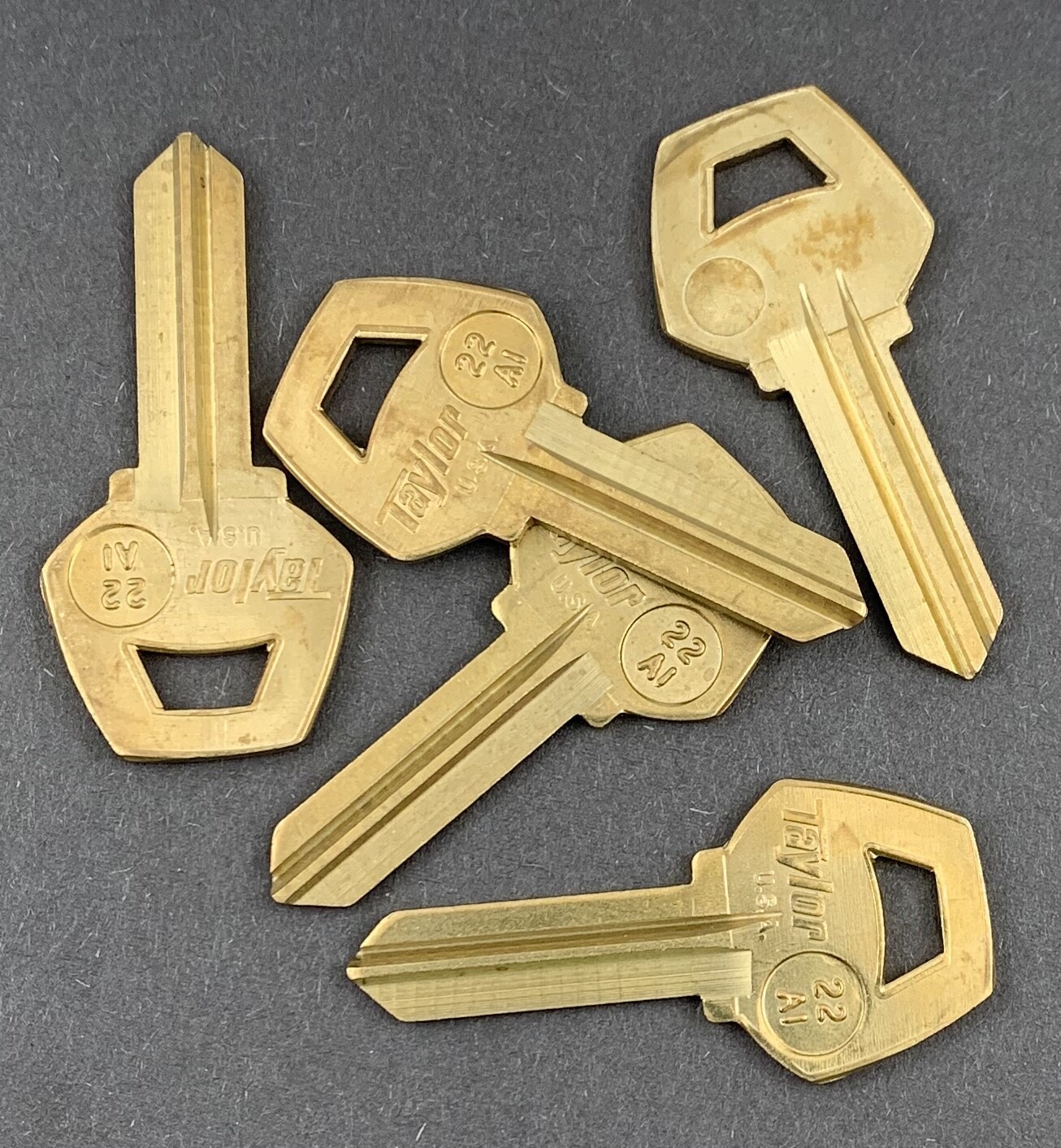 Lot of 5 Taylor 22A1 1001AH Type 5 Pin Key Blanks for Corbin Z1-59A1-5 ...