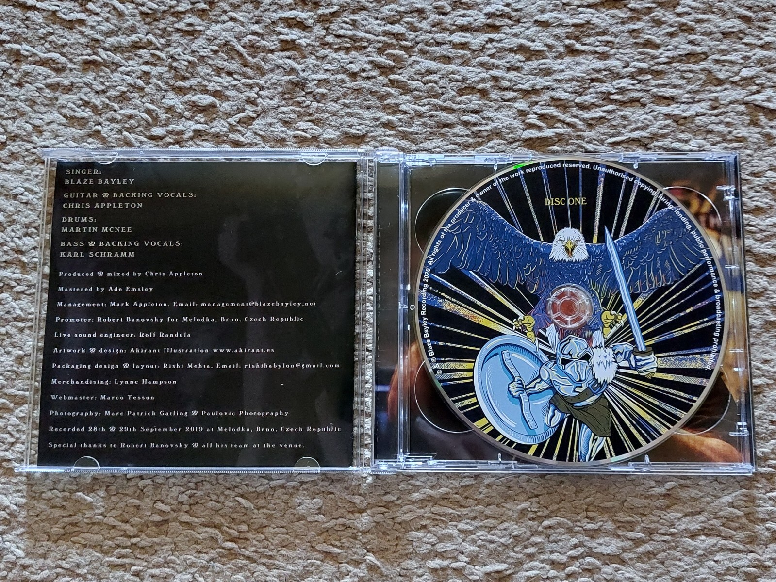 Blaze Bayley 2 CD Disc Set Live in Czech Melodka Brno 2020 | eBay