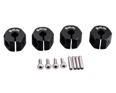 12mm Hex Wheel (4) Hub 9mm Thick for 1/10 Traxxas, Axial, Tamiya, Drift ...
