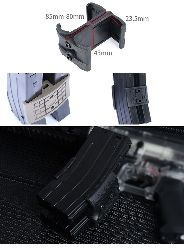 Double Magazine Coupler for PMAG | Airsoft | Black, Tan, Army Green ...