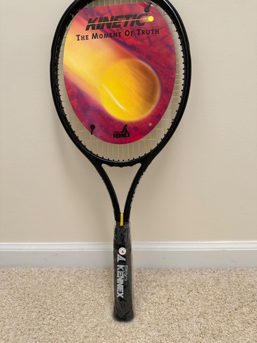 Pro Kennex Kinetic 10G Tennis Racket - Vintage - 4 5/8 ins OS, Black ...