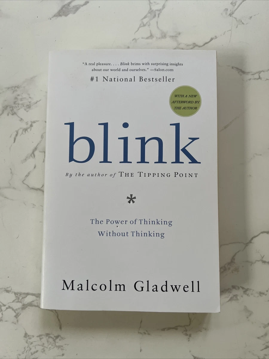 Blink Malcolm Gladwell Back Cover