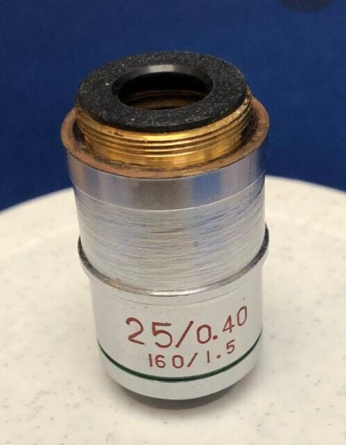 Microscope Objective Lens LPL 25X / 0.40 Plan Achromatic DIN 160/1.5 | eBay