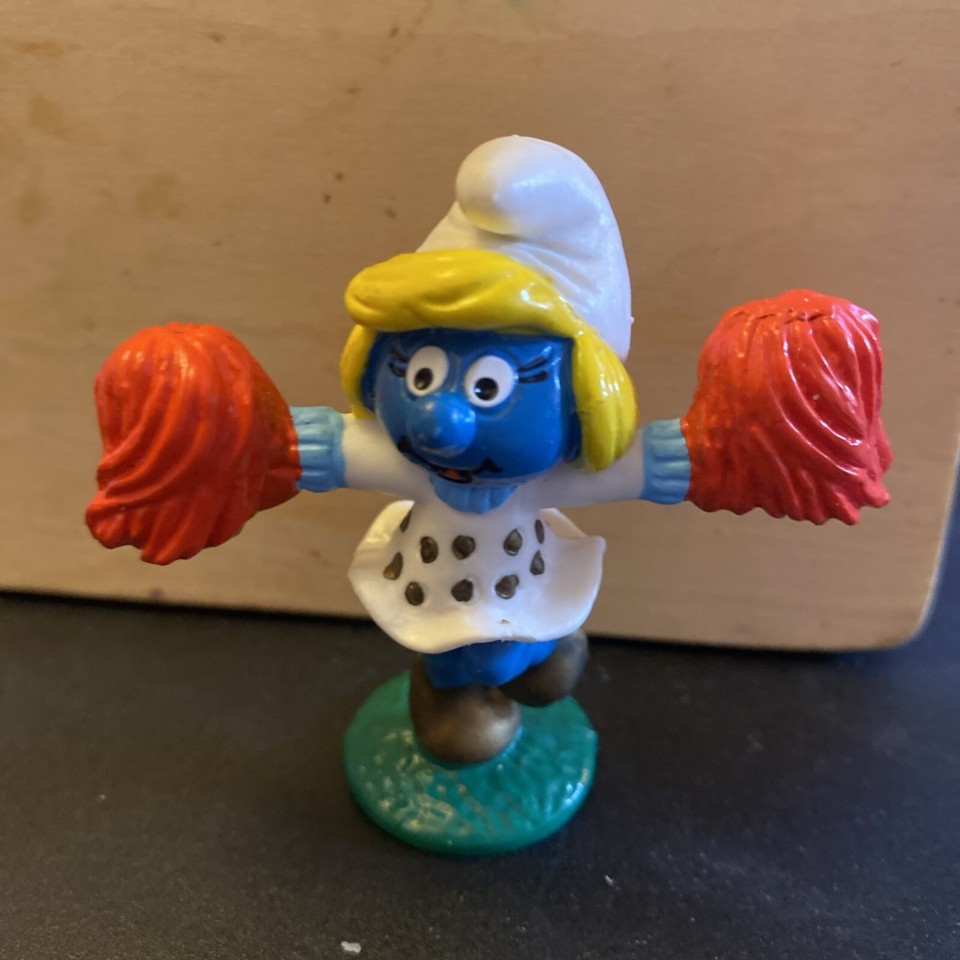 Smurfs McDonalds Cheerleader Smurfette Happy Meal Promo 1996 Rare ...