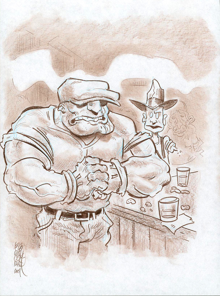 BOB FINGERMAN The Goon ORIGINAL COMIC ART MySpace Dark Horse Presents ...