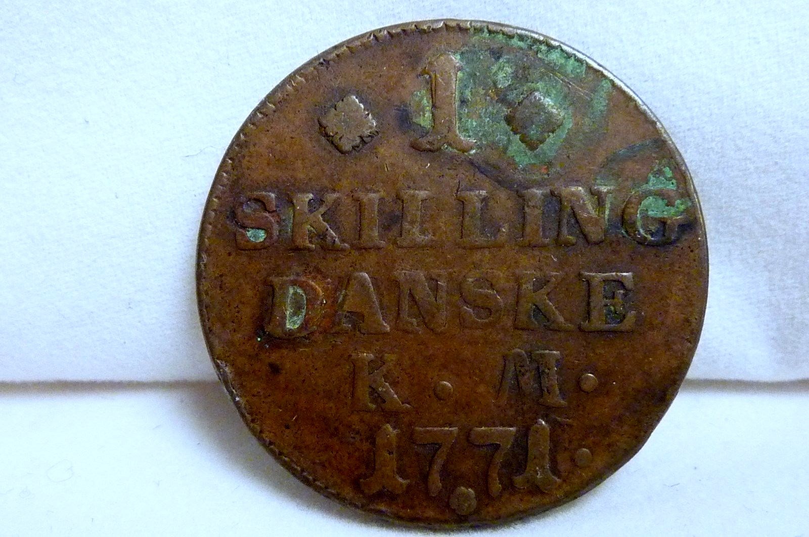 1771 DANSK (DENMARK) 1 SKILLING COIN FREE SHIPPING I-1364 | eBay