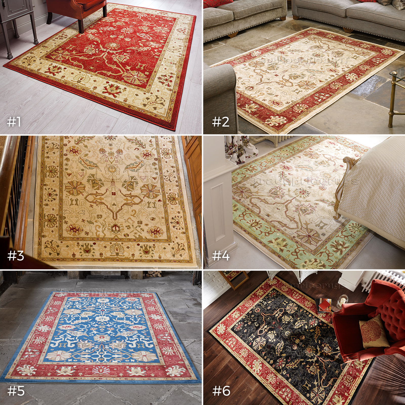 SMALL - EXTRA LARGE TRADITIONAL CLASSIC SOFT DENSE PILE DURABLE ZIEGLER ...