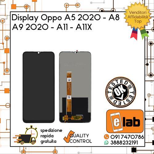 DISPLAY LCD TOUCH SCREEN VETRO PER OPPO A11 NERO SCHERMO PCHM00 PCHT00 ...