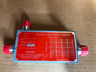 Narda 3002-10 Coaxial Directional Coupler 4931-00-682-4601 | eBay