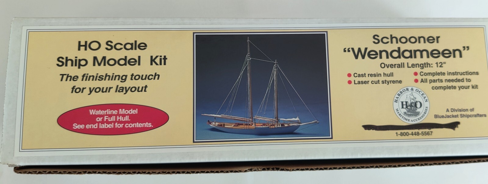 HO Scale Ship Model Kit: Schooner “ Wendameen” new open box | eBay
