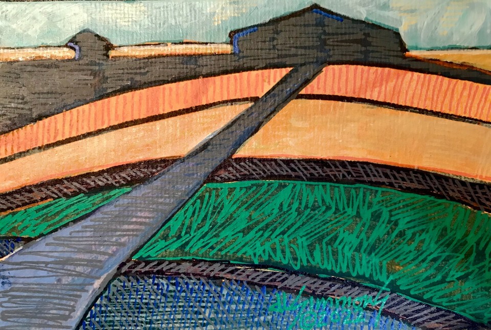 Acrylic on Paper - Studies, small paintings - Series of 24 images ...