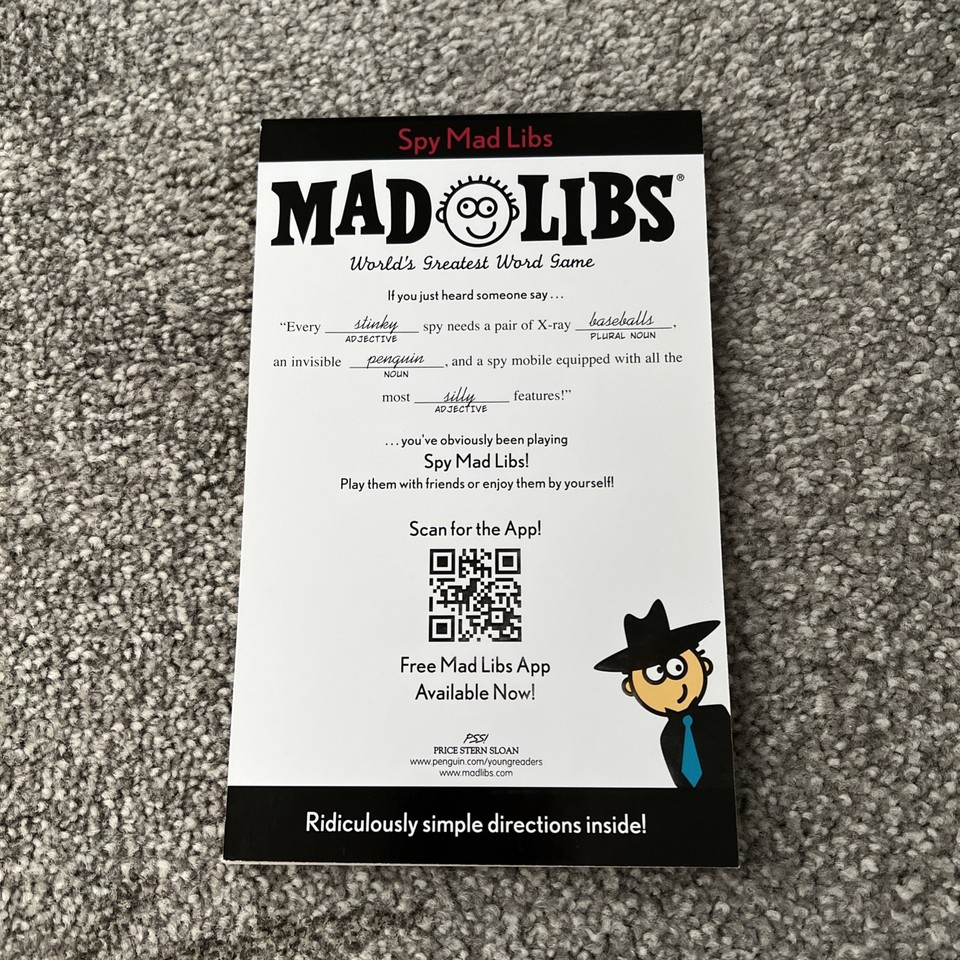 Penguin Books Mad Libs Spy Version | eBay UK