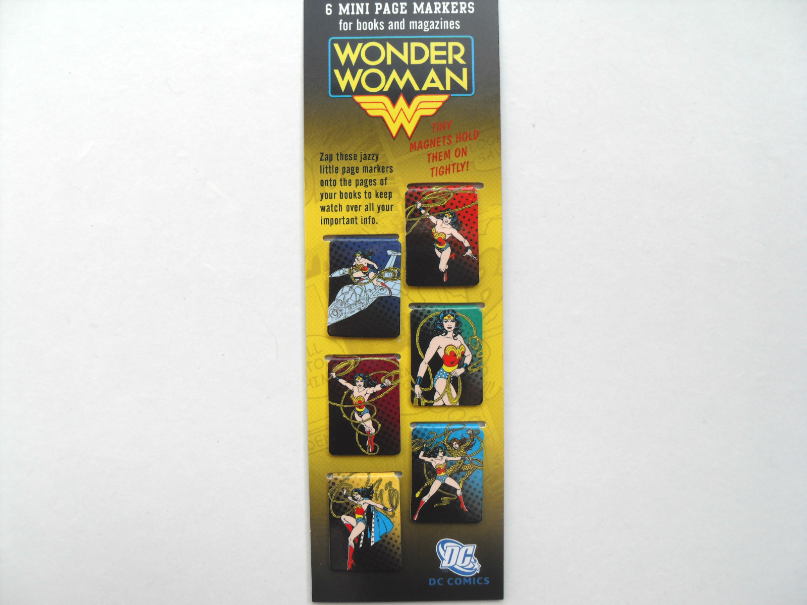 Batman Superman DC Superheroes Mini Magnetic BOOKMARKS Page Markers | eBay