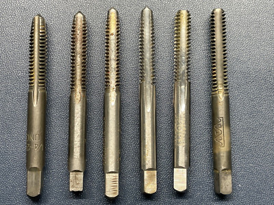 Assorted American Made 1/4-20 Machine Taps, Lightly Used - 1 Lot of 6 ...