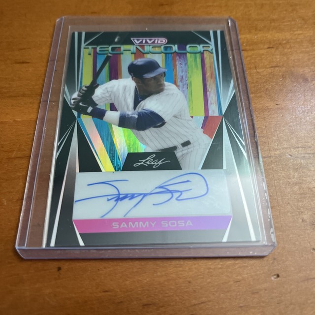2022 Leaf Vivid - Technicolor Black #T-SS1 Sammy Sosa /20 (AU) for sale ...