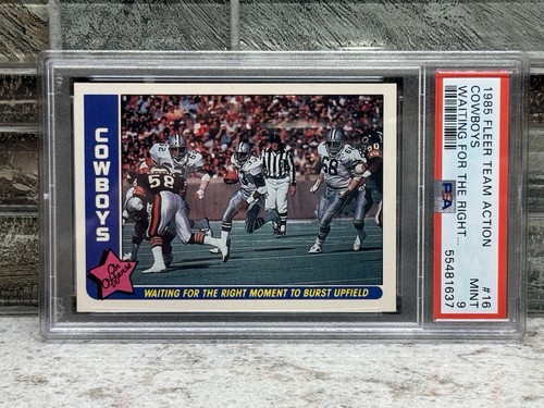 DALLAS COWBOYS ~ 1985 Fleer Team Action #16 Waiting for the Right ...