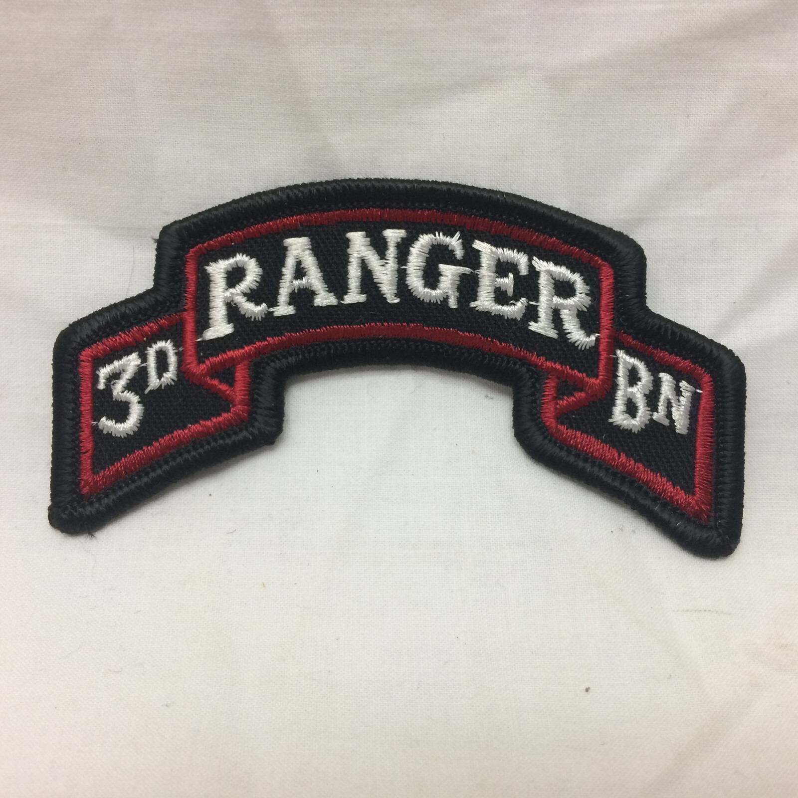 Vintage Military Patch 3rd Army Ranger Battalion Arc Tab Black Border ...