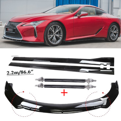 Front Bumper Lip Splitter Spoiler For Lexus LC500 500h Body Kit Glossy ...