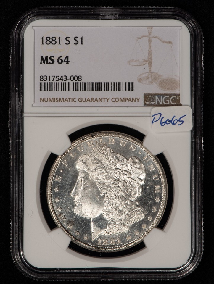 1881-S $1 Morgan Silver Dollar - Looks Proof-Like DMPL Rev - NGC MS 64 ...