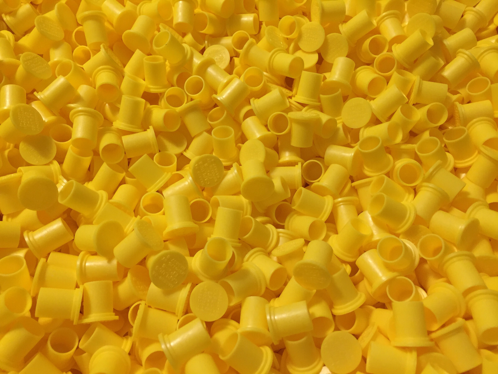 Lot of 50 BNC Female Dust Covers Caps Plugs Caplugs Yellow LDPE Brand ...