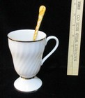 Neiman Marcus Irish Coffee Cups Mugs 6 oz 24 kt Teaspoons White ...