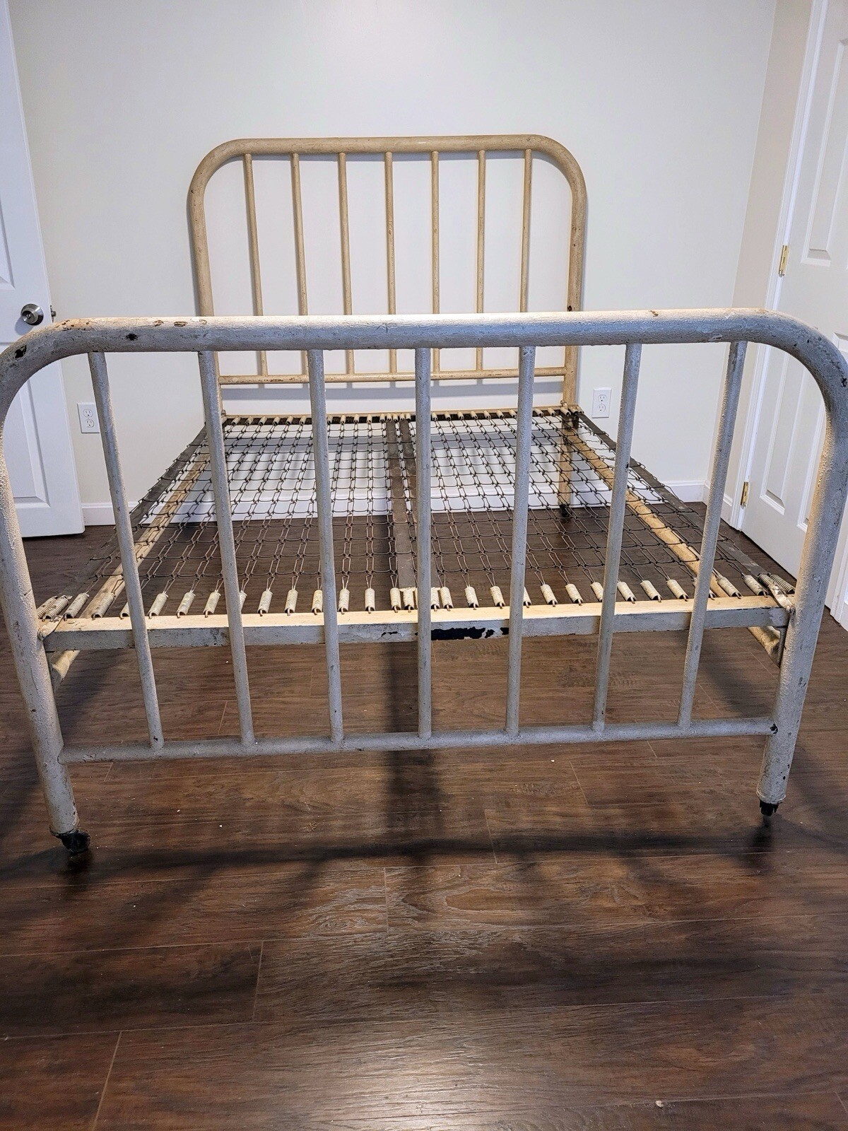 Vintage Solid Iron Bed Rails & Frame | eBay