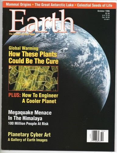 Earth Magazine October 1996. Global Warming. Very Good | eBay UK