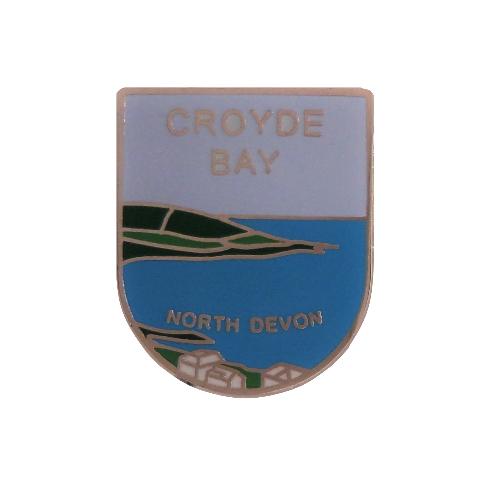 Croyde Bay Devon Crest Small Pin Badge - DEVON SELLER | eBay
