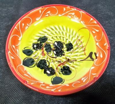 Ceramica De Espana Garlic Grater Zester Rasper Plate 4 1/2" Spain ...