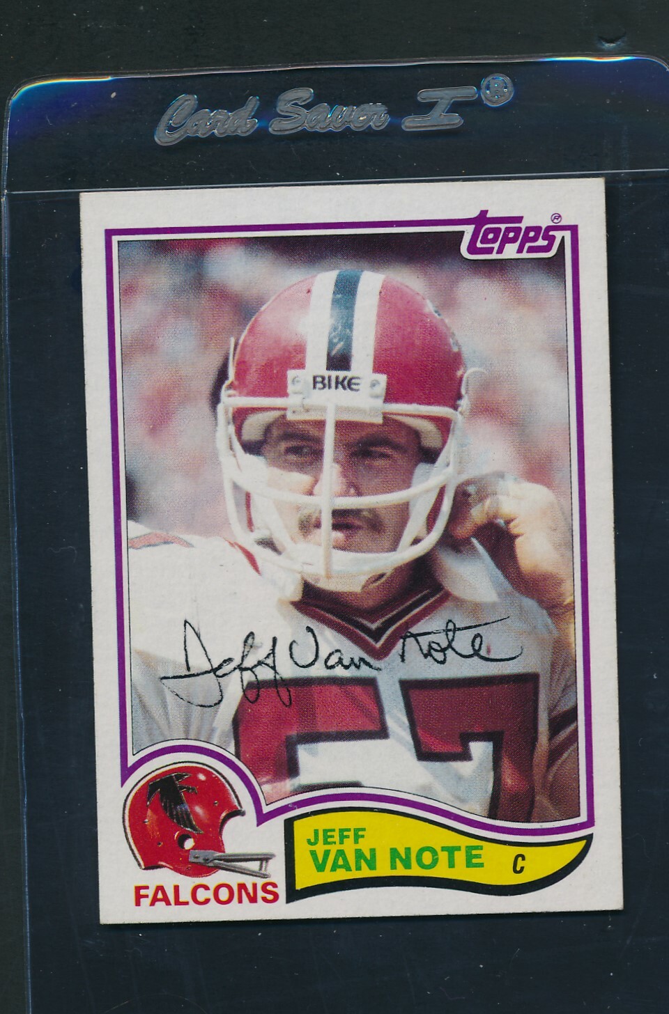 1982 Topps #291 Jeff Van Note Falcons Signed Auto *33828 | eBay