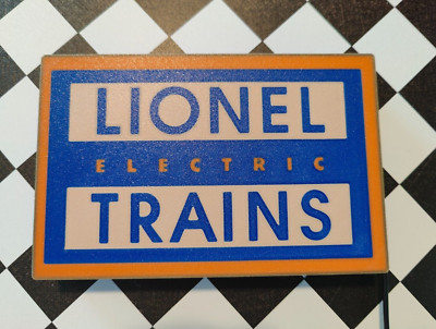 Lionel Trains LED Model Train Sign Custom Slot car sign | eBay