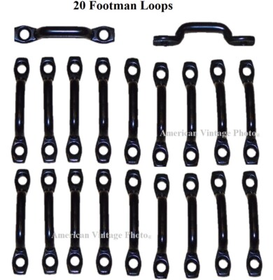 20 Footman Loops 4x4 Truck Trailer Military Jeep Tie Down Strap Webbing ...