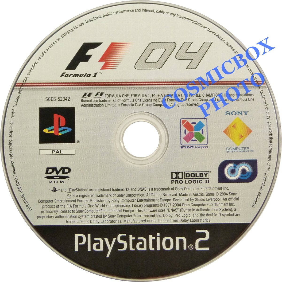 Formula One 04 PlayStation 2 PAL - Prix - Photo - Présentation