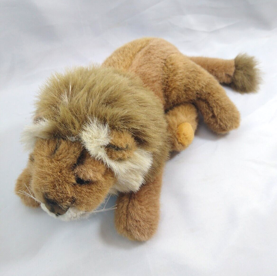 Vintage Stuffed Animal Realistic Lion Cub 11" KellyToy Plush Side ...