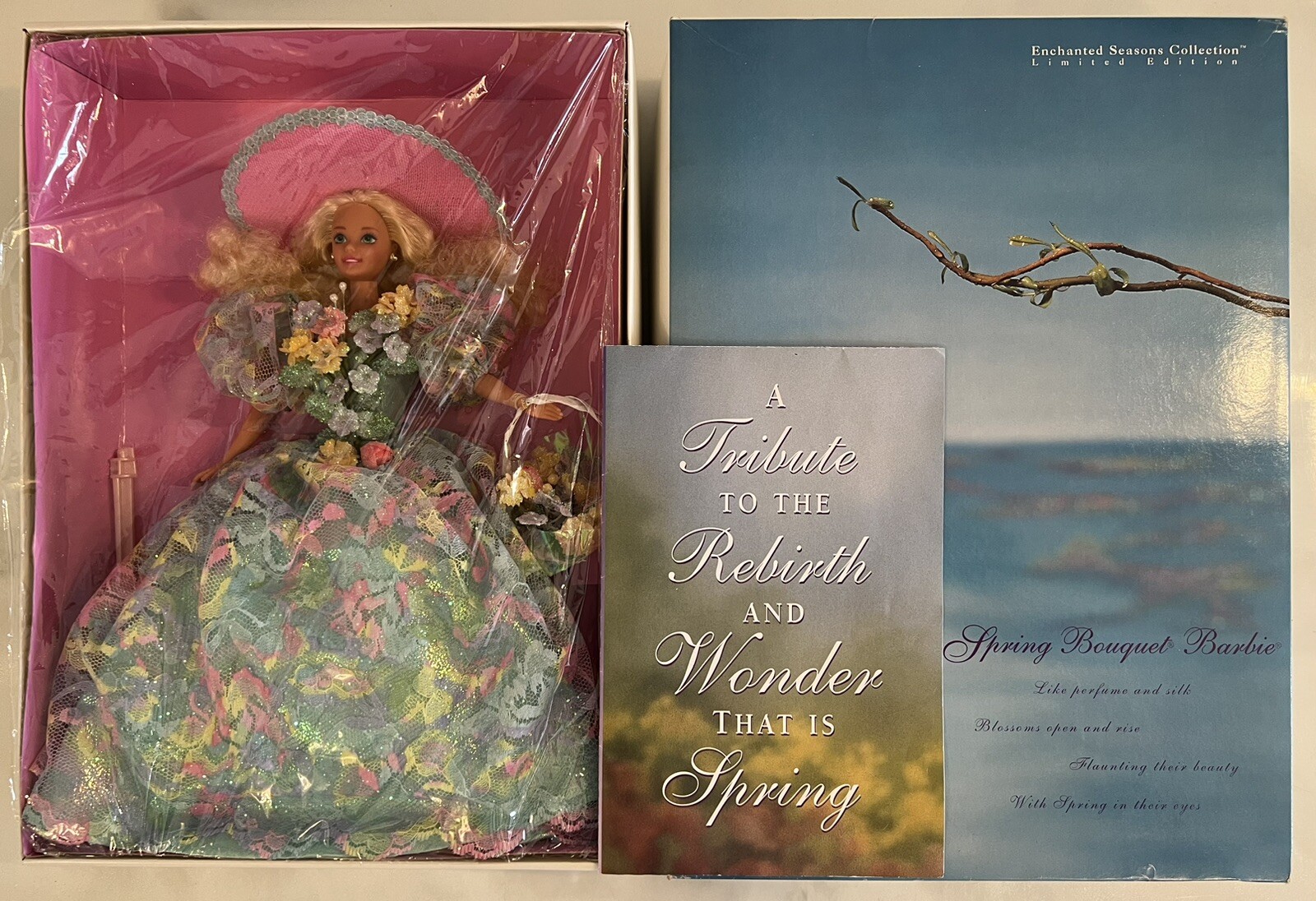 Spring Bouquet Barbie Doll Enchanted Seasons Collection Mattel #12989 ...