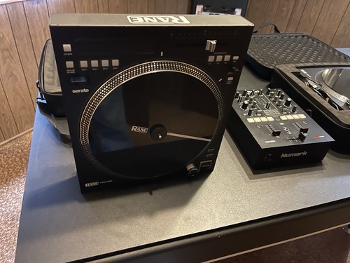 2 Rane MKII Turntables w/carrying ODYUSA cases Numark scratch 2 channel ...