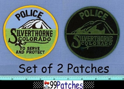 SILVERTHORNE (2 Patches LOT SWAT+) COLORADO Police Patch TACTICAL ...