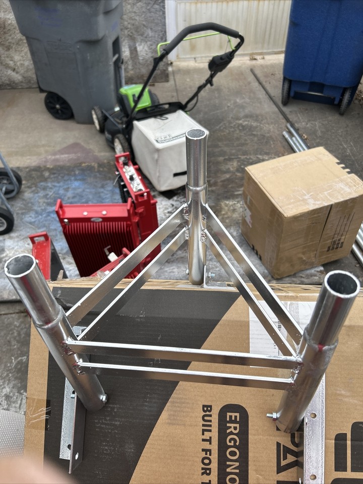 Rohn 25 Antenna Tower Mount for pitched roof or flat, Fits most roof ...