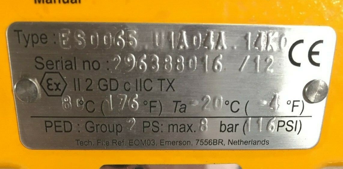 1 NEW EL-O-MATIC ES0065.U1A04A.14K0 ACTUATOR W/ QX2VE02SRA NNB ***MAKE ...